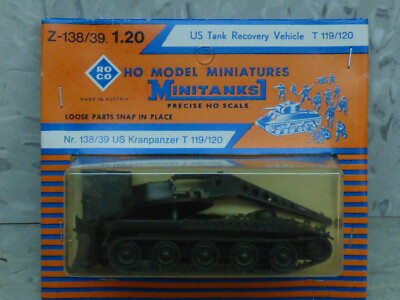 Roco Minitanks (NEW) 1/87 Modern US T-119 / 120 Tank Recovery Vehicle ...