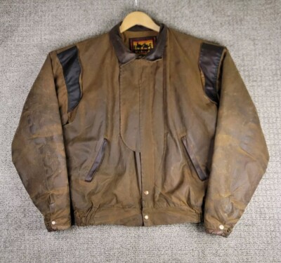 Kakadu Traders Jacket Australia Mens Size Large Brown Chore Coat Cotton ...