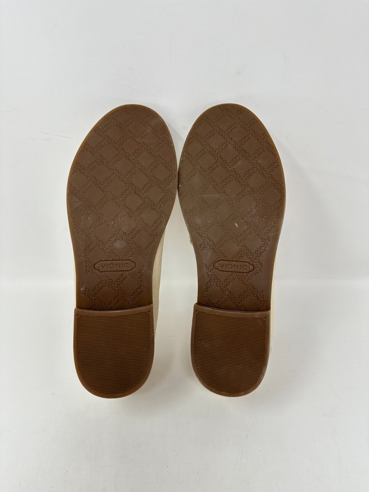 Vionic Waverly Gold Leather Loafers Shimmer Metallic Size 7 | eBay