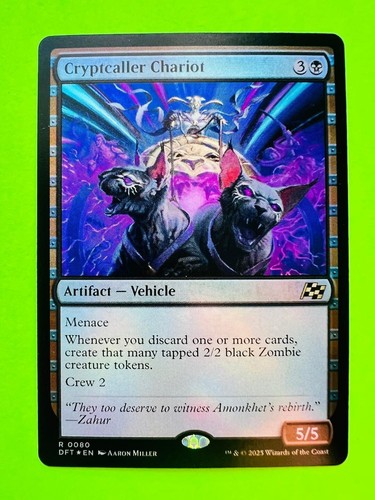 MTG Aetherdrift - Cryptcaller Chariot - Rare Foil | eBay