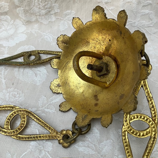 French Arts&Crafts CHANDELIER Spare Parts Complete CEILING ROSE ...