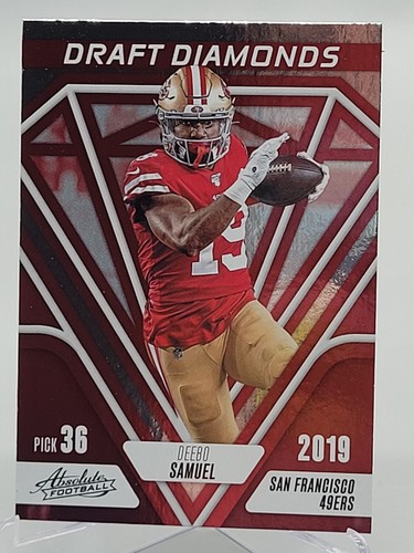 2023 PANINI ABSOLUTE DEEBO SAMUEL DRAFT DIAMONDS FOOTBALL CARD 49ERS ...