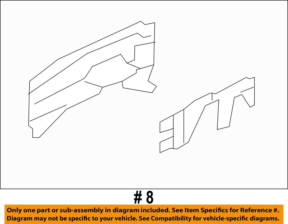 GM OEM 13-17 Enclave Fender Structural Components Rails-Upper Rail ...