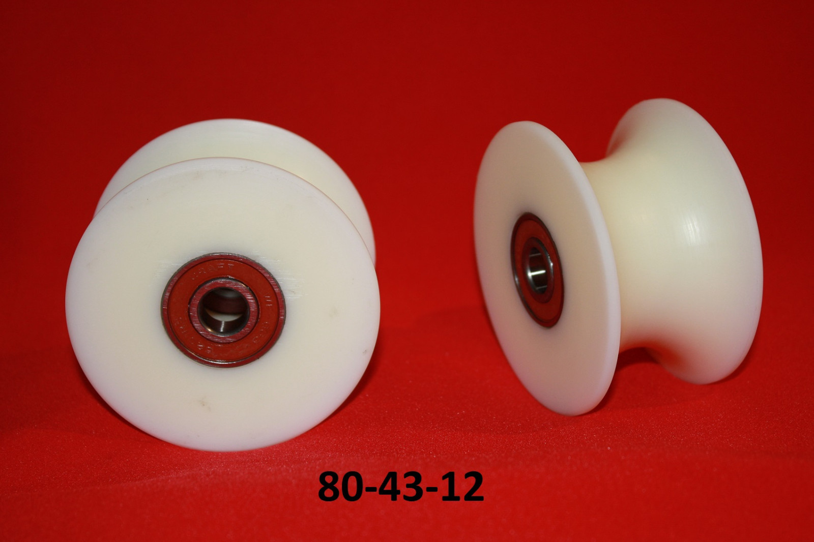 80mm Nylon Pulley Wheel with Ball Bearings Various Groove Size High ...