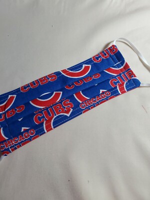 Handmade face mask (washable) adult, Chicago Cubs | eBay
