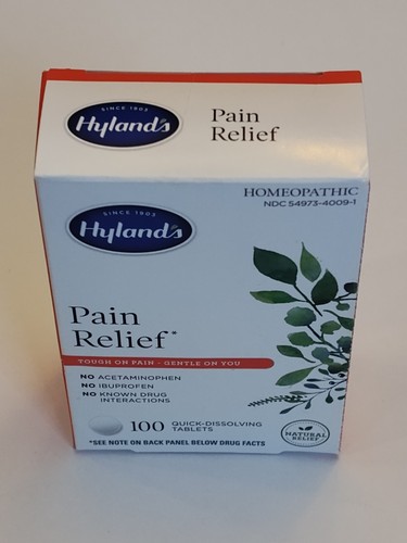 Hyland's PAIN RELIEF Homeopathic 100 QUICK DISSOLVING TABLETS | eBay