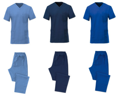 Medical Scrubs Top Trousers Uniform NHS Hospital GP Dentists. Colours ...