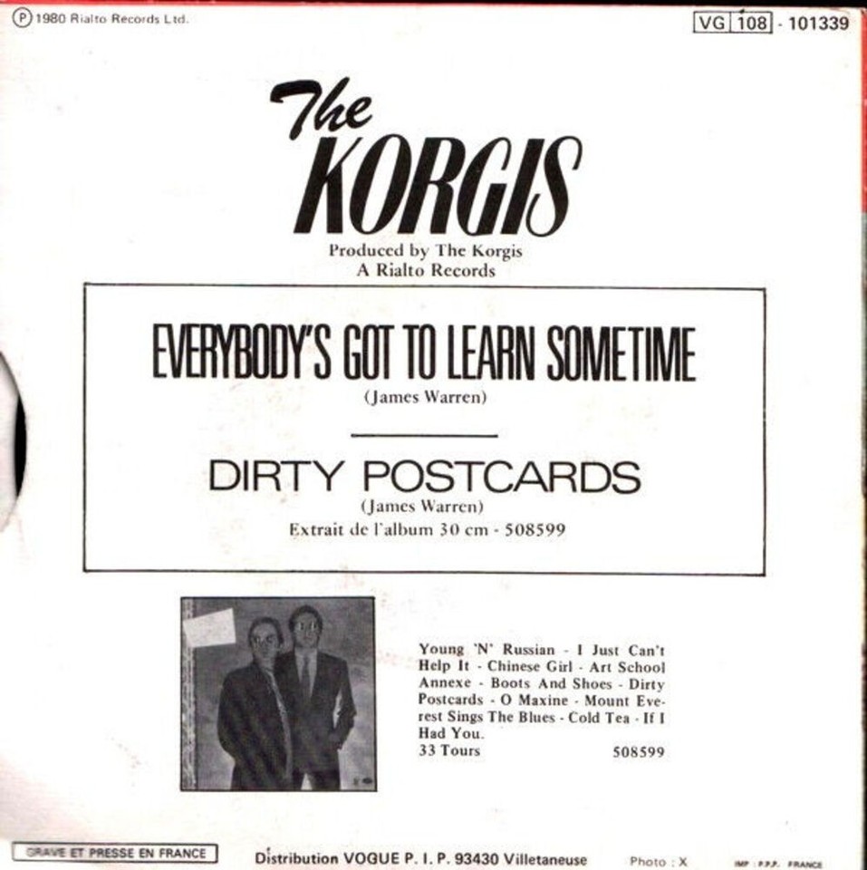 Everybody's Got To Learn Sometime | The Korgis | Rialto Vogue | Bon ...