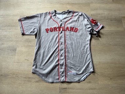 #22 Game Used Worn Portland Sea Dogs Gray Road Jersey Red Sox | eBay