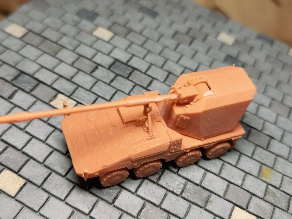 1/72 /144 Resin German Boxer Armored Vehicle RCH155 Howitzer 3DPrinted ...