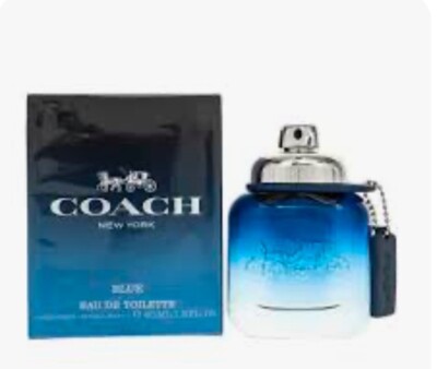 Coach New York Blue Cologne for Men 1.3 Fl Oz. / 40 mL (BOX INCLUDED ...