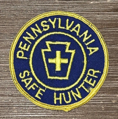Pennsylvania Safe Hunter Patch - Blue Yellow - 3 inch - Sew on | eBay