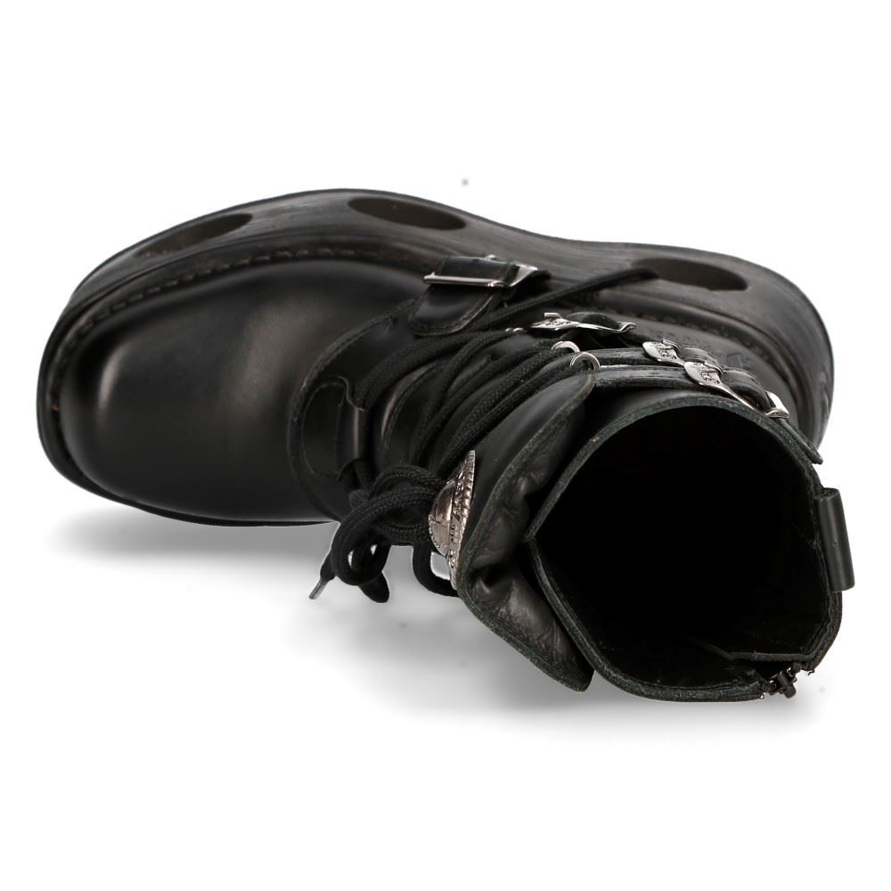 New Rock 373-S2 Metallic Neptuno Platform Leather Boots | eBay UK