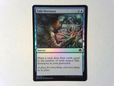 Foil Take Inventory Eldritch Moon - Magic the Gathering Mtg - Blue | eBay