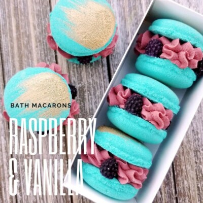 Raspberry Vanilla Macaron Bath Bombs (3 Pack) | eBay