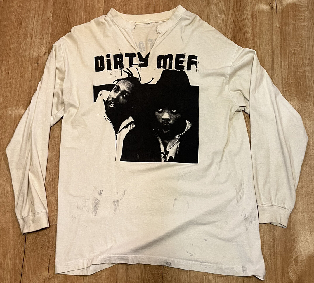 Rare Vintage “Dirty Mef” Wu Tang Clan ODB Method Man Long Sleeve Shirt. Thrashed | eBay