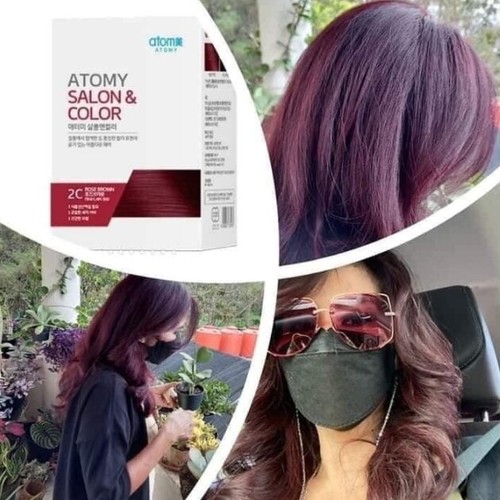 ATOMY Salon & Color Self Hair Dye Hair Care Styling Rose Brown Gold ...