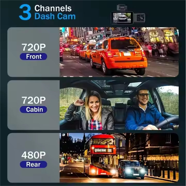 360 Parking Recorder Car Dash Camera with 4K Front and Back 1080P Video ...