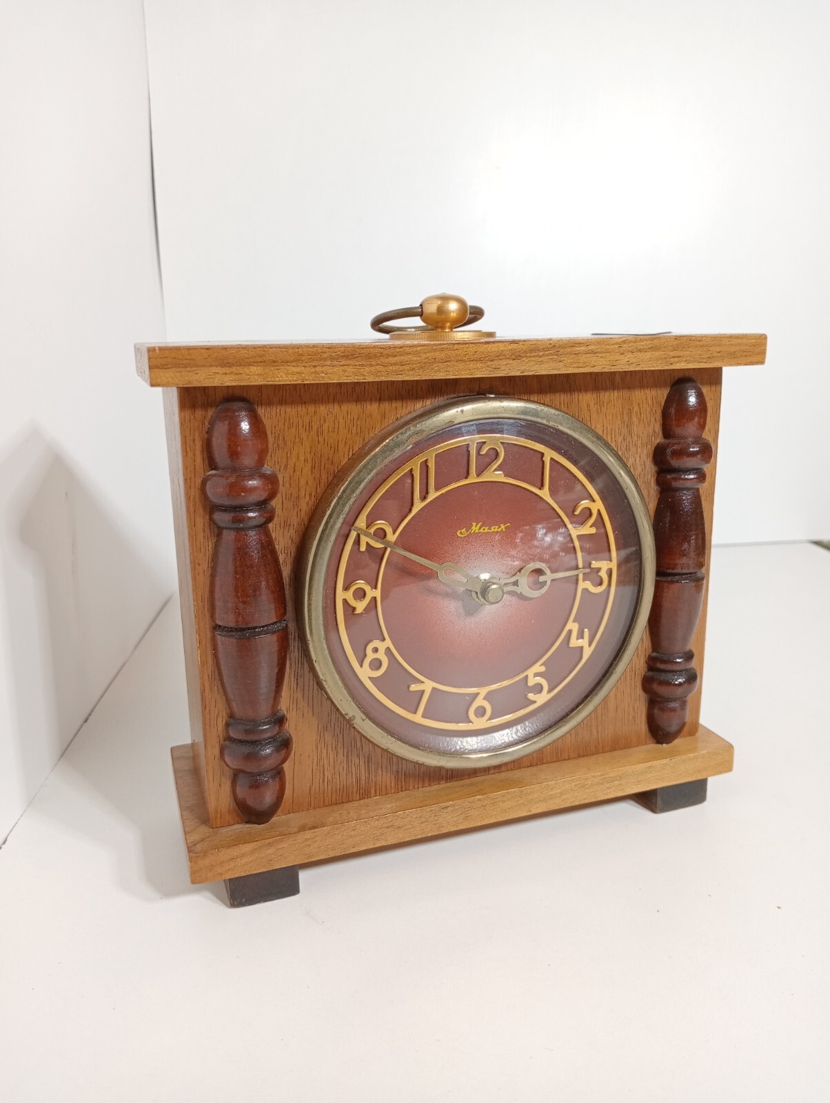Mechanical Desk Clock Mayak Majak Vintage 60s Soviet Ukraine USSR ...