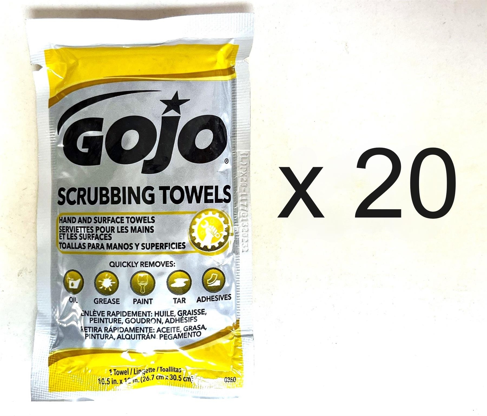 GOJO 80cnt Heavy Duty Hand Cleaning Wipes Premoistened Individually ...