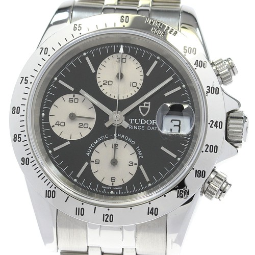 TUDOR Prince Date Chrono Time Tiger 79280P cal.7750 Automatic Men's ...