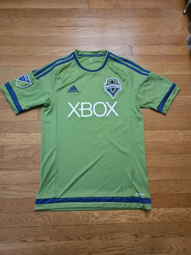 Seattle Sounders FC MLS Adidas 2015 Home Green Kit Jersey Sz Small | eBay