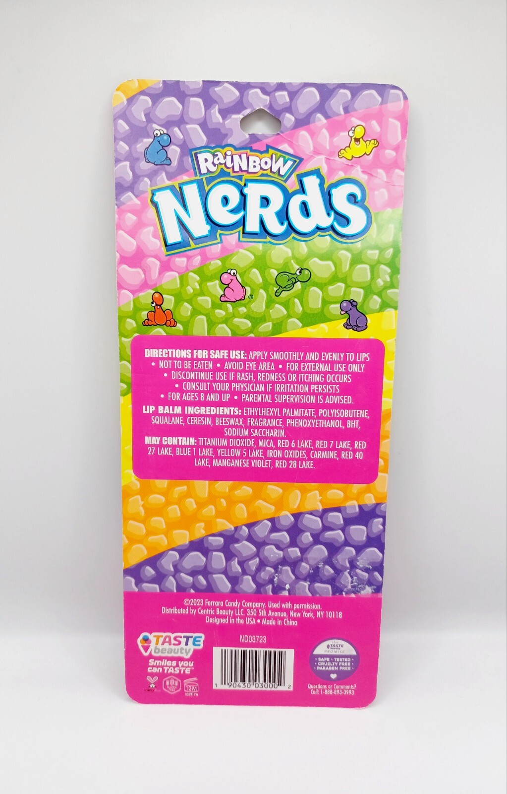 Taste Beauty Rainbow Nerds Flavor Lip Balm Set 8 Lip Balms New | eBay