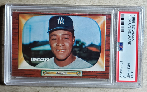 1955 Bowman Elston Howard RC PSA 8 New York Yankees Rookie #68 | eBay