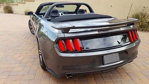 2015-2019 Ford Mustang Convertible Black Mamba Rear Trunk Spoiler Wing ...