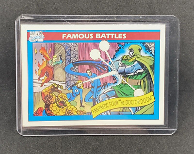 FANTASTIC FOUR VS DR. DOOM Card #90 1990 Impel Marvel Universe SERIES 1 ...