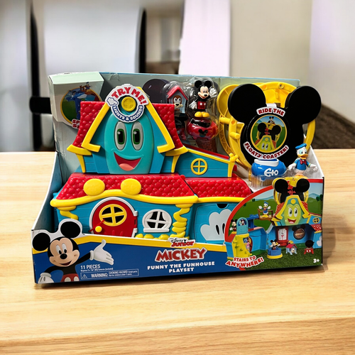 Disney Mickey Mouse Funny Funhouse Playset with Lights, Sounds ...