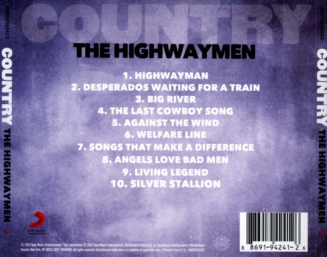 THE HIGHWAYMEN (COUNTRY) - COUNTRY: THE HIGHWAYMEN NEW CD 886919424126 ...