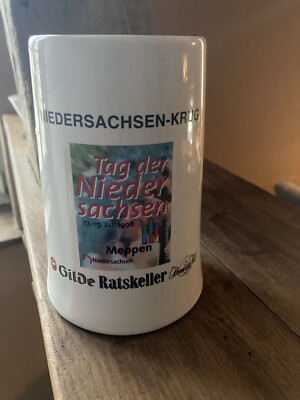 Gilde Bierkrug 0,5l Krug Steinkrug Tonkrug Tag der Niedersachsen 1998 ...