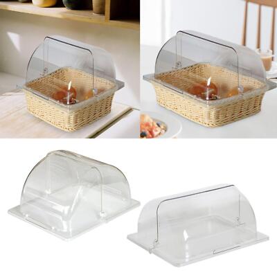 Food Display Cover PC Plastic Baking Accessories Lid Rectangular Pastry ...