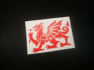 WELSH DRAGON CYMRU Car/Van/Window/Laptop/Bumper Vinyl Sticker/Decal | eBay