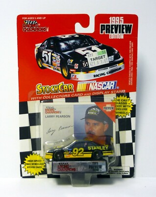 Racing Champions Larry Pearson #92 NASCAR Stock Car Black Die-Cast Car ...