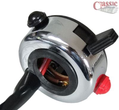 Chrome Tricon Horn/ Dip/ Kill Switch ideal for custom, chopper bobber ...