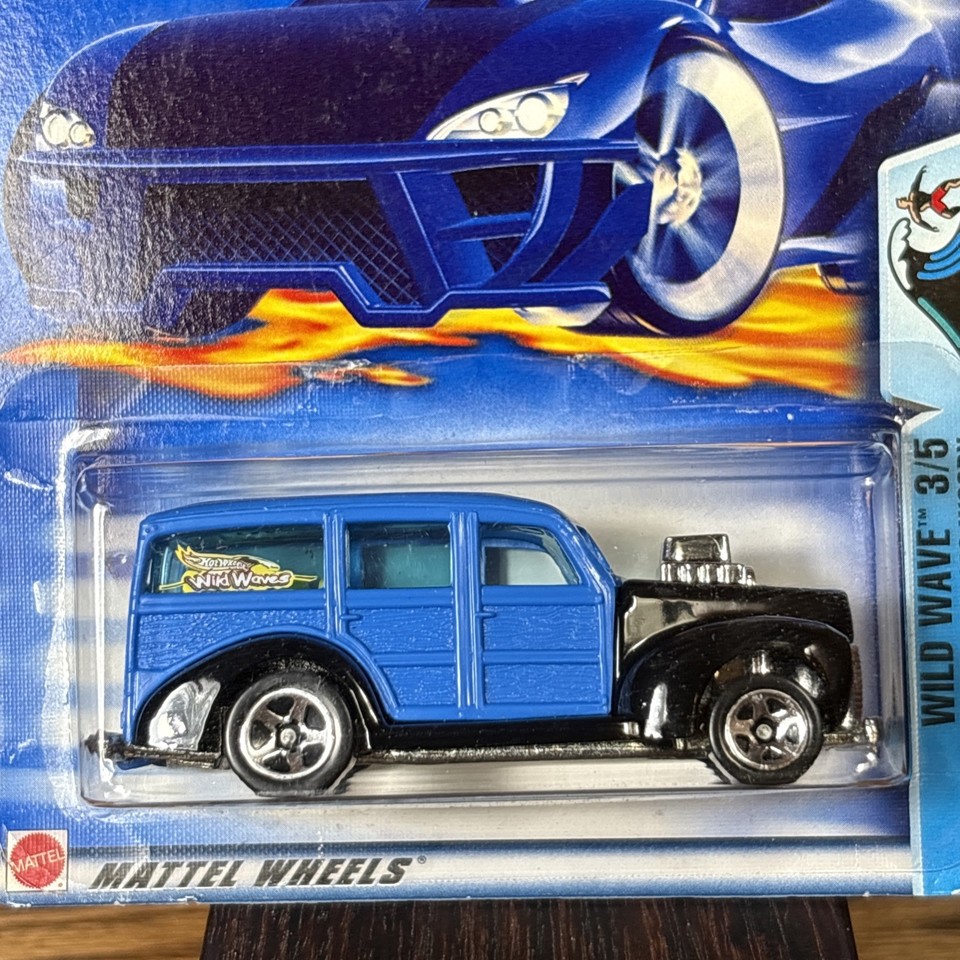 Hot Wheels '40 Woody Blue 2003 Collector #057 Wild Wave 3/5 | eBay