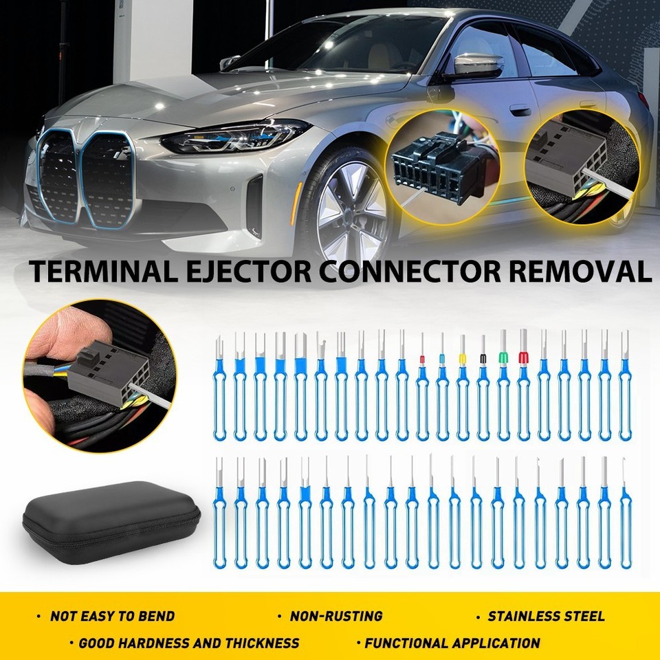 41pcs Ejector Pin Wire Puller Connector Extractor Car Tool Terminal ...