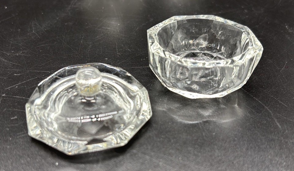 Glass Lidded Dappen Bowls Acrylic Nail Art Powder- Set Of 6 | eBay