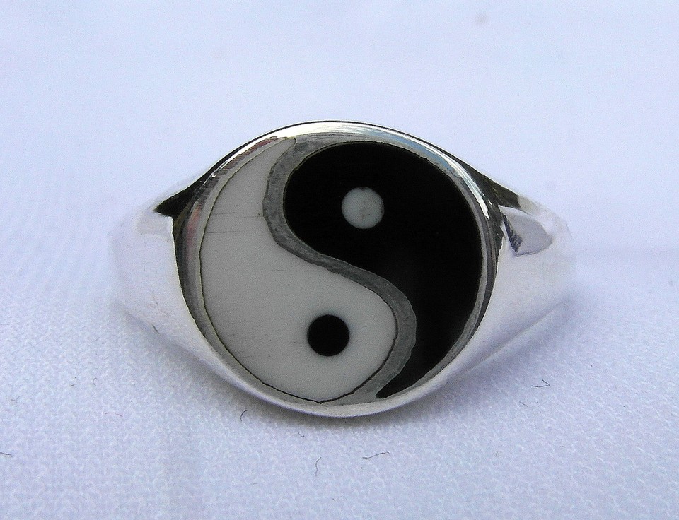 Sterling Silver (925) Ying Yang Ring !! Brand New !! | eBay UK