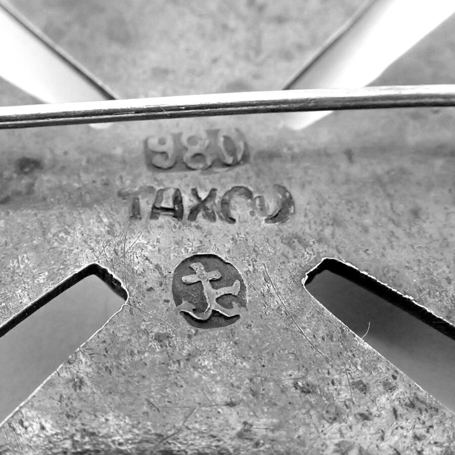 Large Cross Brooch 980 Silver Chato Castillo Taxco | eBay