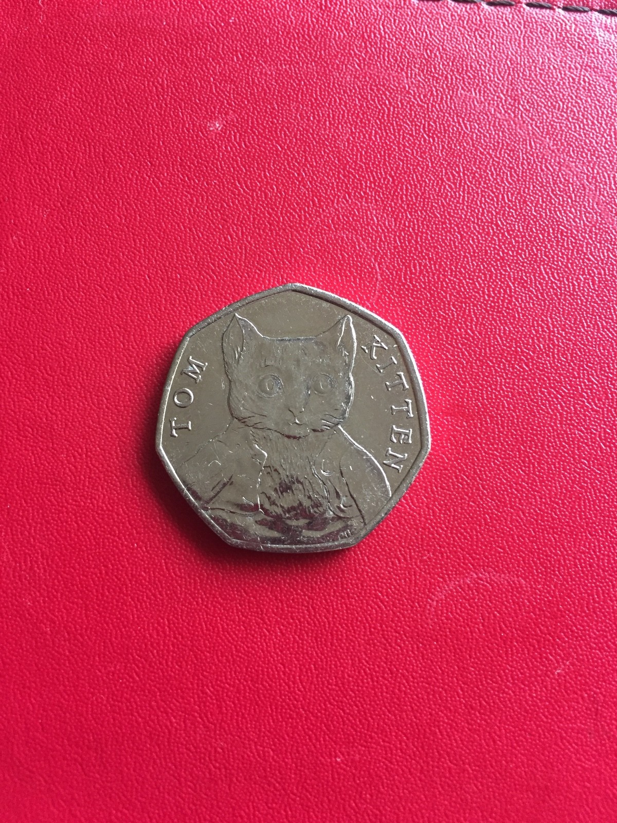 Tom Kitten - Beatrix Potter 50p Fifty Pence coin 2017 - Circulated RARE ...