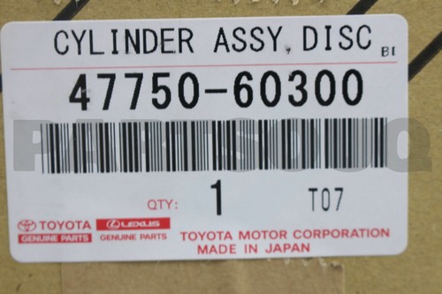 4775060300 Genuine Toyota CYLINDER ASSY, DISC BRAKE, LH 47750-60300 | eBay