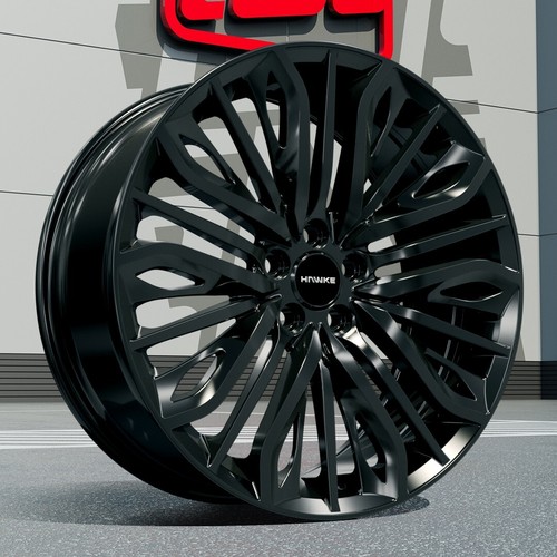 22" HAWKE VEGA Alloy Wheels 22x9.5 5-108 RANGE ROVER VELAR L560 Gloss ...