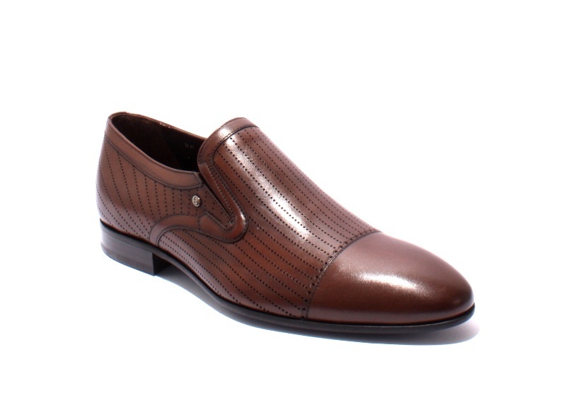 ROBERTO SERPENTINI 20942a Brown Laser Cut Leather Classic Shoes 45 / US ...