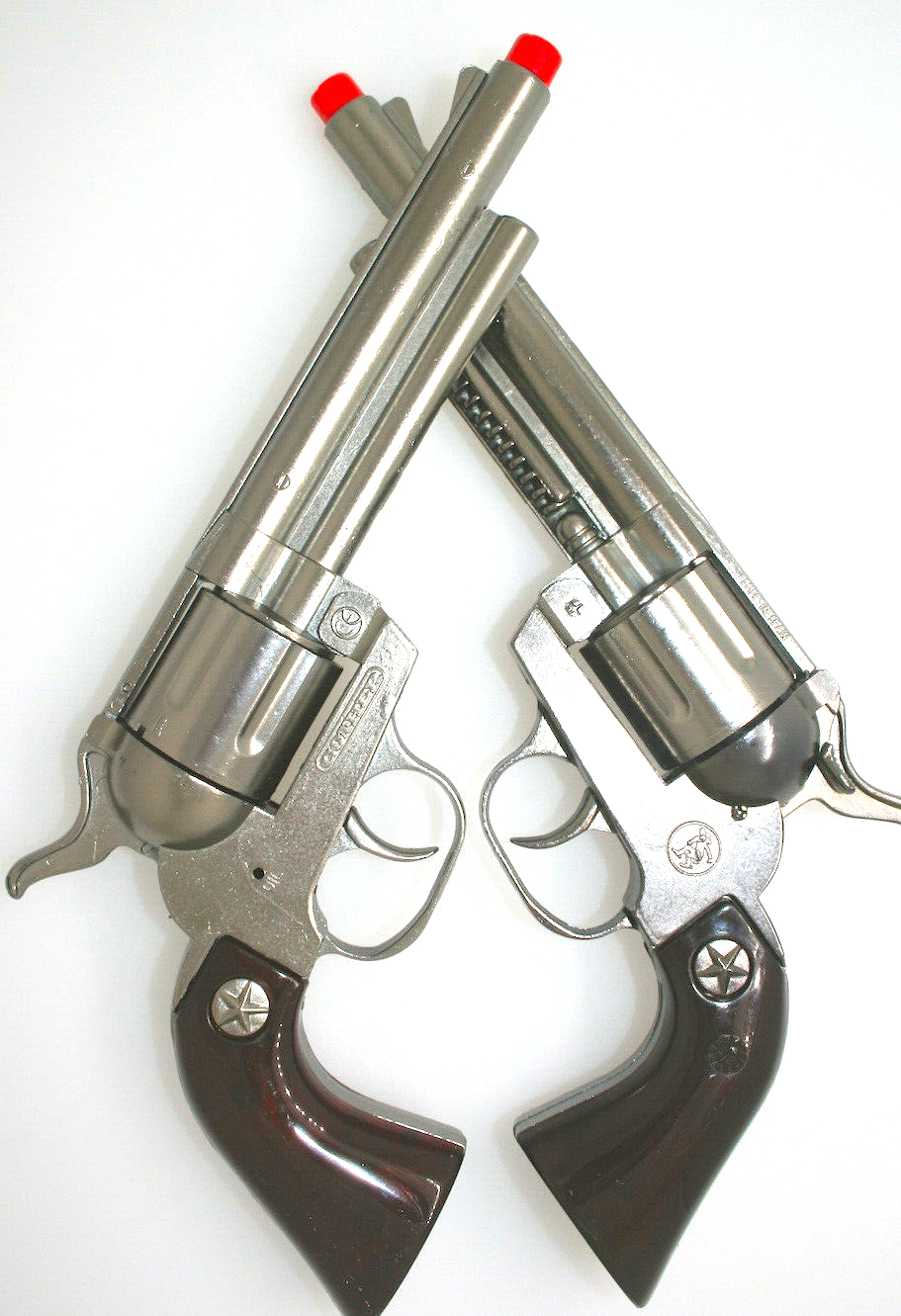 Cap Gun Revolver Die Cast Pistols PAIR of 2 Made in Spain 12shot | eBay