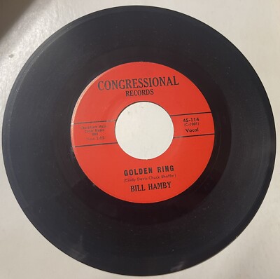 Bill Hamby TEEN ROCKABILLY 45 Golden Ring / Cryin Over You ...