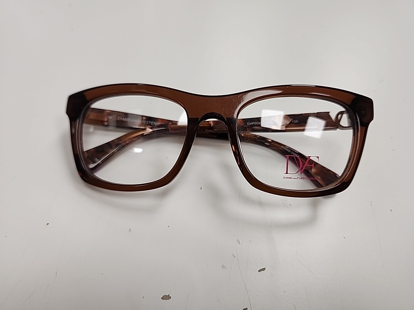 DIANE VON FURSTENBERG DVF 5083 210 CRYSTAL BROWN 52-19-135 | eBay