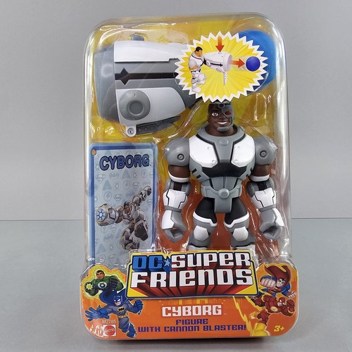 CYBORG CANNON BLASTER DC Super Friends Heroes 6" Figure Mattel 2007 NEW ...